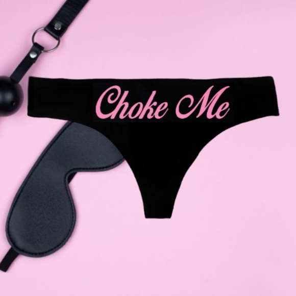 Intimates And Sleepwear Choke Me Thong Panties Underwear Plus Size